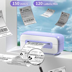 LabelCreate Thermal Shipping Label Printer, 4x6 Thermal Label Printer, Label Printer for Small Business, Direct Thermal Printer Compatible with Amazon Shopify Etsy Ebay FedEx USPS（Only USB）