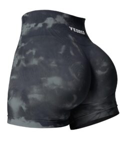 yeoreo workout shorts scrunch butt jada shorts trainning 3.6" shorts black m