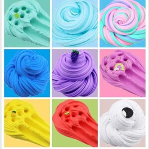 15 Pack Butter Slime Kit, with Mint Slime, Watermelon Coffee Lemon Rainbow and Cake Super Soft & Non-Sticky, Birthday Gifts for Girls Boys