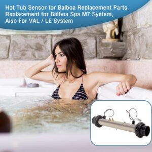 Hot Tub Pool Sensor Spa Parts Replacement for Balboa Spa Heater M7 System with 24" Temp/High Limit, 1/4" Diameter, for Balboa Spa Sensor Hot Tub Heater Parts Replacement Sensor 32016 53605 - 2 Pack