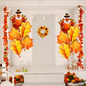 KatchOn, Happy Thanksgiving Balloons Arch - Pack of 34 | Fall Balloon Arch Kit for Thanksgiving Arch Decor | Thanksgiving Balloon Arch Kit for Thanksgiving Party Decorations | Fall Party Decorations