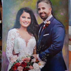 Portrait Handmade, Custom Oil Painting Portrait From Photo, Oil on canvas, couple portrait, portrait for gift, bithday gift, canvas painting