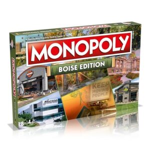 monopoly board game - boise edition: 2-6 players family board games for kids and adults, board games for kids 8 and up, for kids and adults, ideal for game night