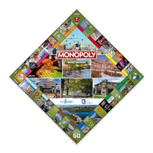 MONOPOLY Board game - Boise Edition: 2-6 Players Family Board Games for Kids and Adults, Board Games for kids 8 and up, for Kids and Adults, Ideal for Game Night