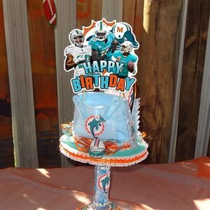 Dolphins Party Decorations,Dolphins Birthday Party Supplies Includes Banner - Cake Topper - 12 Cupcake Toppers - 18 Balloons