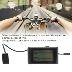 Electric Bike Bicycle LCD Display SW900 LCD Display Meter with Waterproof Connector Universal Voltage Compatibility for E-Bikes Scooters