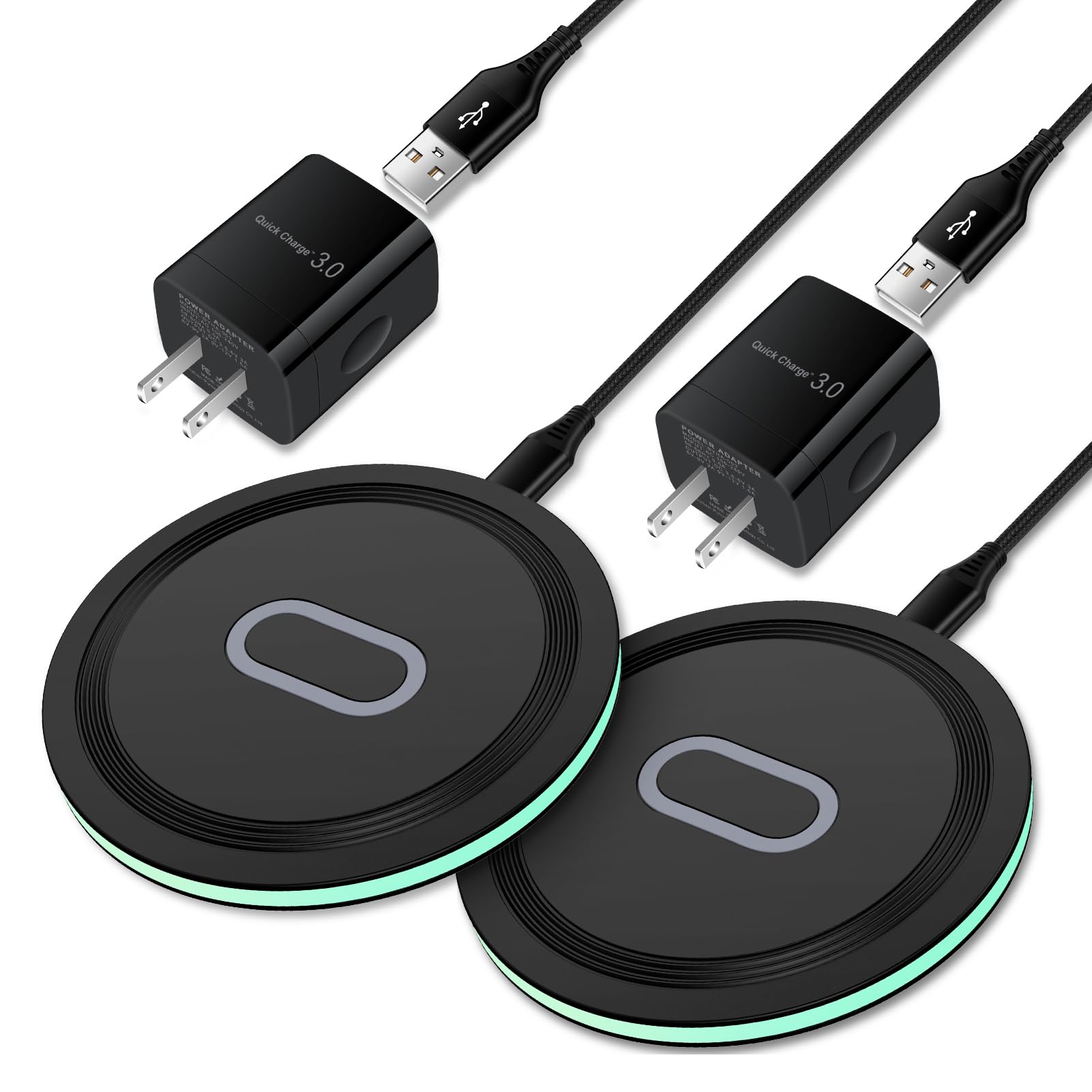 15W Wireless Charger Pixel Fast Charging Station for Google 8A 8 Pro 7 Pro 7A 6 Pro 5 4XL,Wireless Charger Pad with QC Adapter Samsung Galaxy S24 S23 FE S22 S21 S20 Note 20,Motorola Edge X50 Ultra Pro