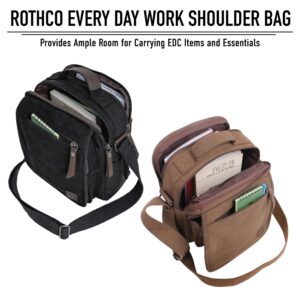 Rothco Every Day Work Shoulder Bag – Great for Work, Travel, Commuting, and More - Khaki