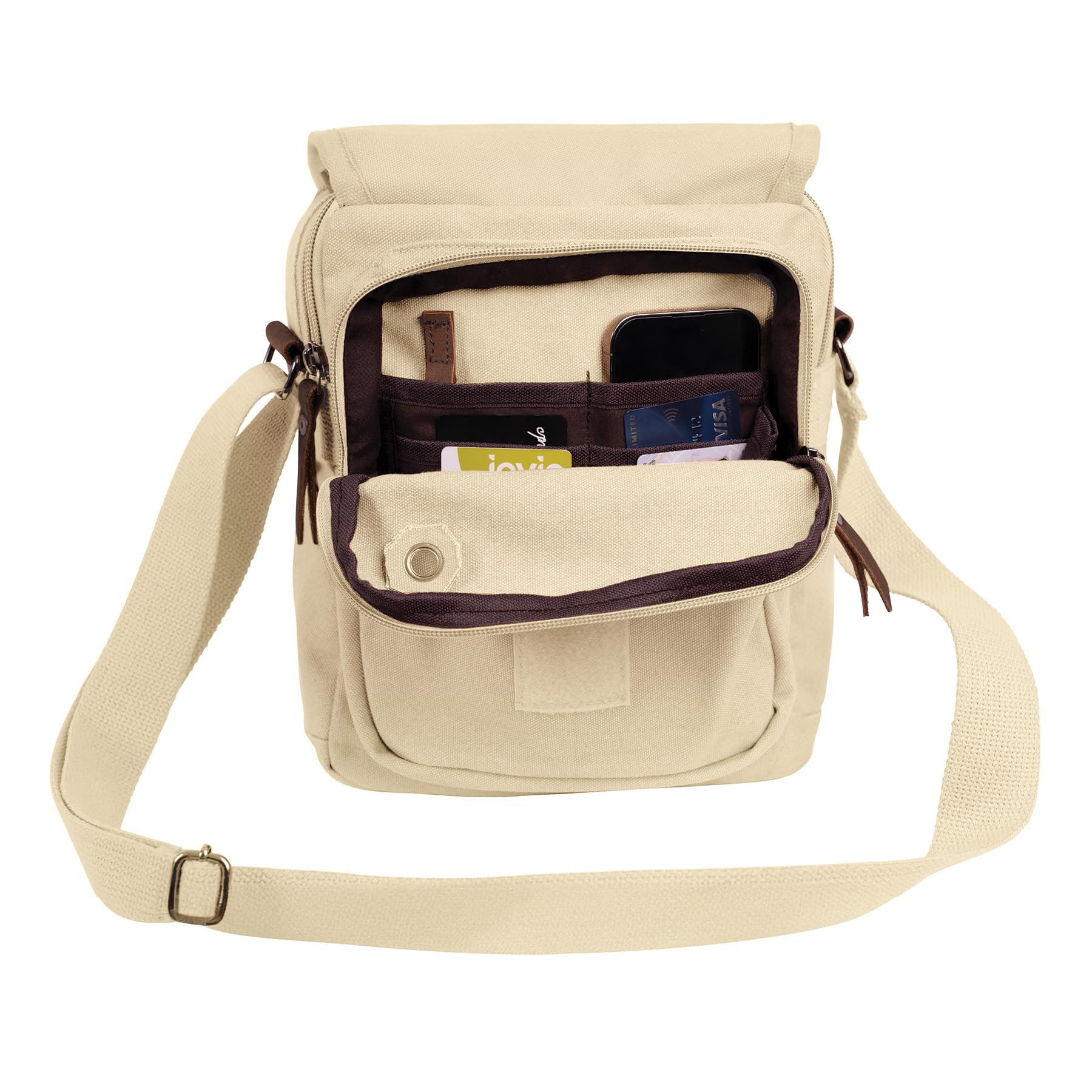 Rothco Every Day Work Shoulder Bag – Great for Work, Travel, Commuting, and More - Khaki