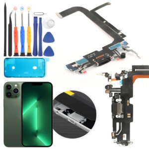 ywlrong dock connector for iphone 13 pro max charging port flex cable replacement for iphone 13 pro max usb charger dock board connector with tools