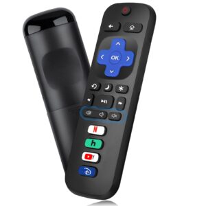 jngke roku replacement remote control only for roku tv, for tcl roku/hisense roku/onn roku/rca roku/sharp roku ect, with netx/disn+/youtub/hu buttons【not for roku stick & box & player】