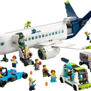 BRICKCOMPLETE Lego City 60367 Passenger Plane & 30639 Dog Park and Scooter Set of 2