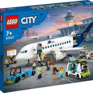 BRICKCOMPLETE Lego City 60367 Passenger Plane & 30639 Dog Park and Scooter Set of 2