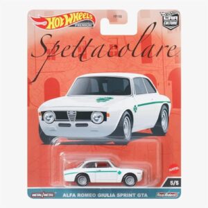 hot wheels alfa romeo giulai sprint gta, car culture spettacolare 5/5 [white]