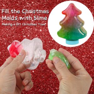 3LB 48Pcs Butter Slime Kit for Kids, Christmas DIY Slime Making Kit for Girls and Boys with Crystal, Clay, and Butter Slimes with Santa, Snowman, Xmas Tree Toys for Kids, Party Favors & Putty Fun…