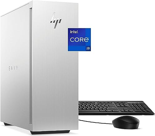 HP Envy Desktop Bundle PC, NVIDIA GeForce RTX 3070 Graphics,12th Generation Intel Core i9 Processor, 64 GB SDRAM, 2 TB SSD, Windows 11 Home OS, Wi-Fi & Bluetooth