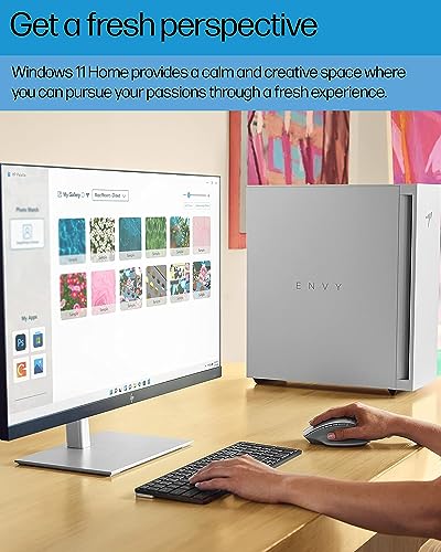 HP Envy Desktop Bundle PC, NVIDIA GeForce RTX 3070 Graphics,12th Generation Intel Core i9 Processor, 64 GB SDRAM, 2 TB SSD, Windows 11 Home OS, Wi-Fi & Bluetooth