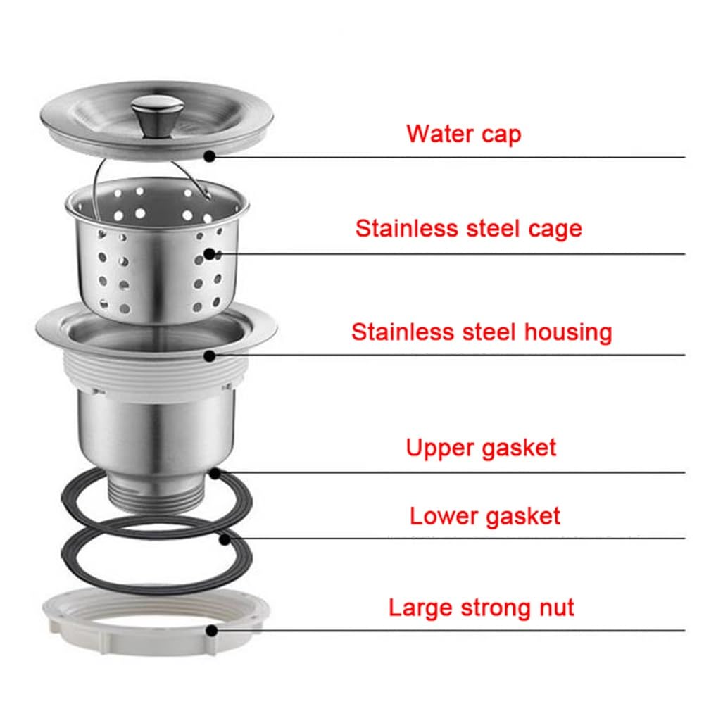 KADEUX Single Bowl Stainless Steel Sink, Outdoor Sink with Faucet and Drainboard, Kitchen Sink Free Standing with Workbench, 1 Compartment, for Garden Restaurant Backyard (Color : Single Cold)