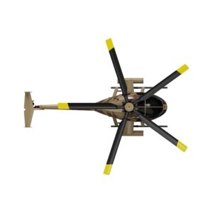 Newcomer MD500 C189 RC Helicopter, Aircraft Model 1/28 2.4G 4CH Single-Rotor Helicopter Model, Remote Helicopter Toys for Boys and Girls (RTF Version/Camo)