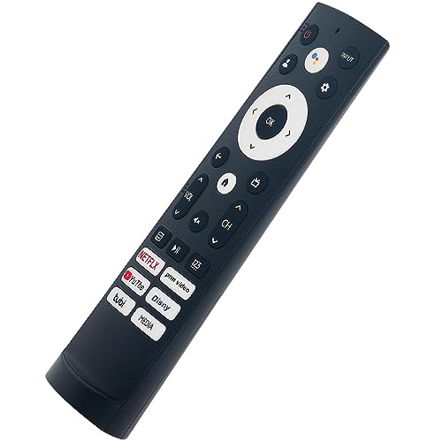 ERF3W90H Voice Command Remote Control Replacement compatible with Hisense 43 inch Class A6 Series LED 4K UHD Smart Google TV 43A65H 43A68H 43A6H 50A65H 50A68H 50A6H 50U6H 55A65H 55A68H 55A6H 55U65H