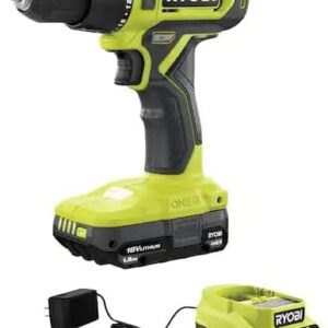 RYOBI ONE+ 18V Cordless 1/2 in. Drill/Driver Kit with (1) 1.5 Ah Battery and Charger (Renewed)