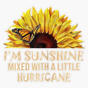 i'm sunshine mixed with little hurricane bumper sticker vinyl decal 5"