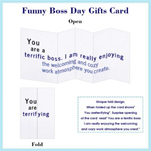 WhatSign Boss Day Card - Funny Appreciation Gift for Men and Women, 6" x 12"