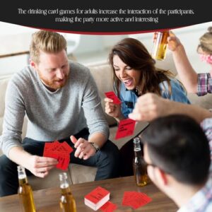 Poen Honesty or Drink Card Game for Adults Drinking Games, 100 Pcs Game Cards Questions Challenges Fun Party Game to Reveal Your Secrets with Drinking Themes, Ideal for Game Night, Couples, and More