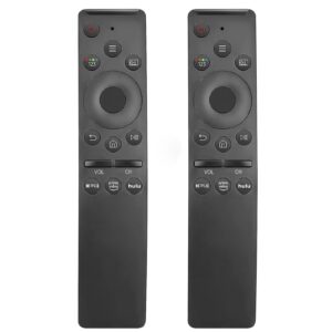 【pack of 2】 replace universal remote control work for samsung frame crystal uhd neo qled oled 4k 8k smart tvs with netflix, prime video, hulu