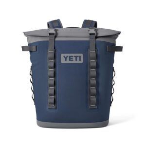 yeti hopper m20 backpack soft sided cooler with magshield access, navy