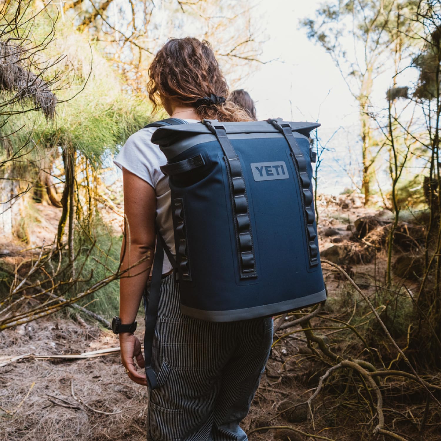 YETI Hopper M20 Backpack Soft Sided Cooler with MagShield Access, Navy