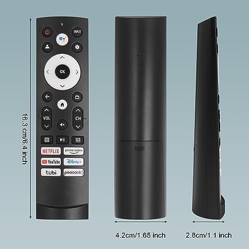 ERF3M90H Replacement Remote Control for Hisense Smart Google TV, for Hisense UHD 4K ULED Google TVs 50A6H 55A6H 65A6H 75A6H 50U6H 55U6H 65U6H 65U8H 75U8H 43A6H 43A68H 55U8K 65U8K (No Voice Function)