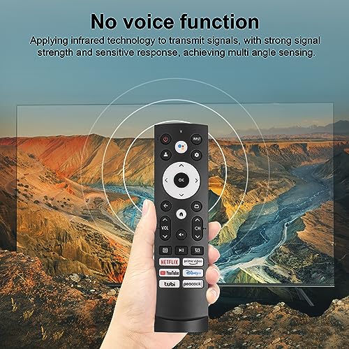 ERF3M90H Replacement Remote Control for Hisense Smart Google TV, for Hisense UHD 4K ULED Google TVs 50A6H 55A6H 65A6H 75A6H 50U6H 55U6H 65U6H 65U8H 75U8H 43A6H 43A68H 55U8K 65U8K (No Voice Function)