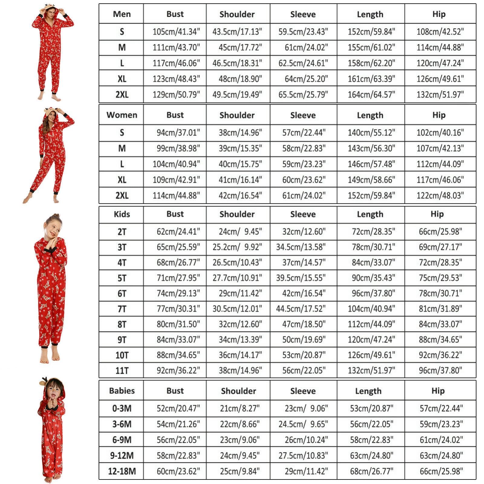 Adisputent Christmas Pajamas for Family Matching Cute Long Sleeve Couples Soft Holiday Sleepwear Funny Christmas Pjs sets One Piece Red Reindeer Women M