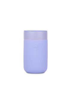 w&p porter ceramic mug w/protective silicone sleeve, lavender 16 ounces | on-the-go | reusable cup for coffee or tea | portable | dishwasher safe