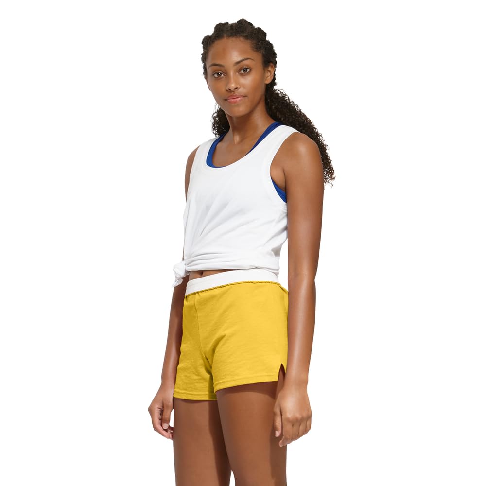 Soffe Women's Cheer Active Shorts: Trendy Fashion Gold