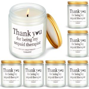 mtlee 6 pcs scented candles gifts 8.5 oz thank you candle gifts bridal baby shower hostess gifts inspirational employee appreciation gifts soy wax scented glass jar candles for women teacher coworker