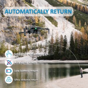 Drone with camera for adults kids 4k to 6K fpv dron obstacle avoidance HYUNLAI drones 30-Minute Long-Distance Flight 2 battery One Key Return, Follow Me, Gesture Selfie, Drone with GPS and Camera Return Home