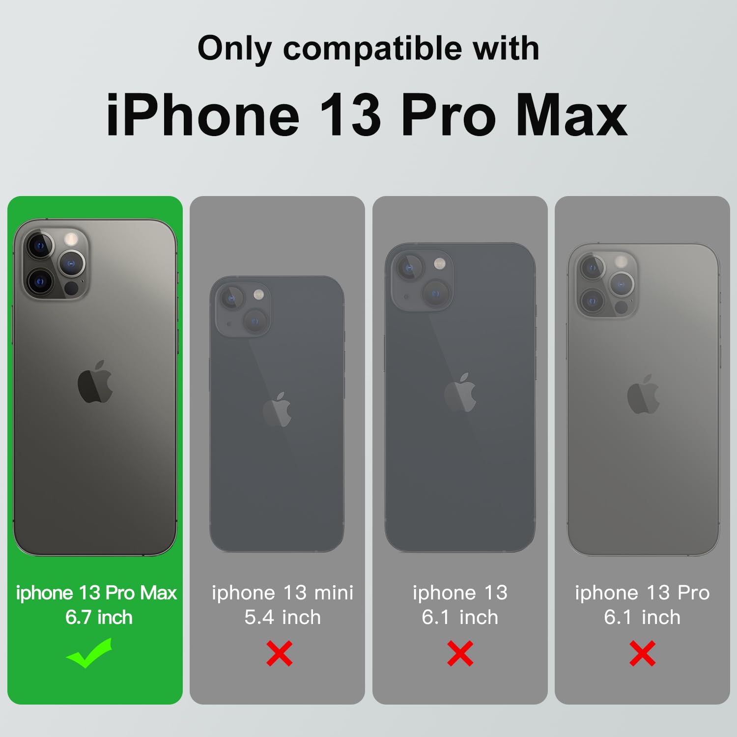 DEENAKIN for iPhone 13 Pro Max Case Silicone with Screen Protector - [Compatible with MagSafe] - Camera Cover - Slim Fit Protective Magnetic Phone Case 6.7" for Men Women Girls - Black