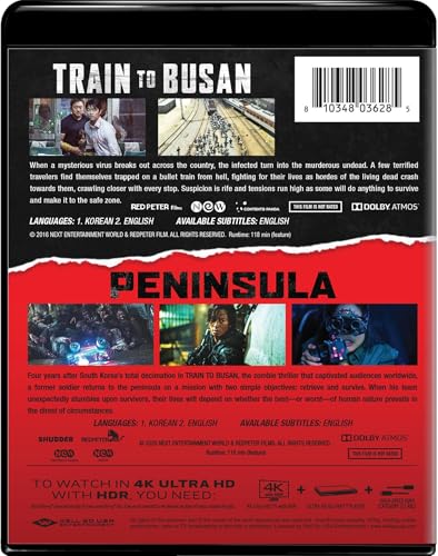 Train to Busan / Train to Busan Presents: Peninsula 4K UHD 2-Movie Collection