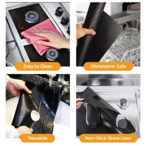 Stove Cover Gas Stove Top Burner Covers Protectors Replacement for Samsung Gas Range Stove Mat Protector Reusable,Non-Stick Oven Liners Gas Stove Burner Covers Washable Keep Stove Clean Stove Guard