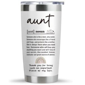 gifts for aunt from niece nephew, best aunt ever gifts, aunt birthday gifts, mothers day gifts for new aunt auntie aunty, aunt announcement gifts aunt definition 20oz tumbler