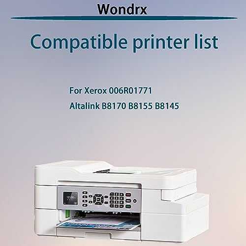 B8145 B8155 B8170 Toner Cartridge (with chip) for Xerox 006R01771 Toner Cartridge Altalink B8170 B8155 B8145 Printer High Yield 36000 Pages Convenient to Install Eco-Friendly (Black 4Pack)