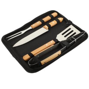 1 set set grill tool kit grilling tongs grilling accessories kit barbecue tools bbq tools for outdoor grill bbq accessories bbq cutter spatula barbecue grill accessories grill fork