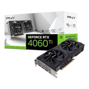 pny geforce rtx™ 4060 ti 16gb verto overclocked dual fan graphics card dlss 3