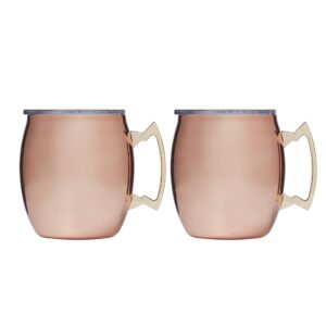 cambridge ehbf204mccb2bm jumbo copper moscow mule mugs, set of 2