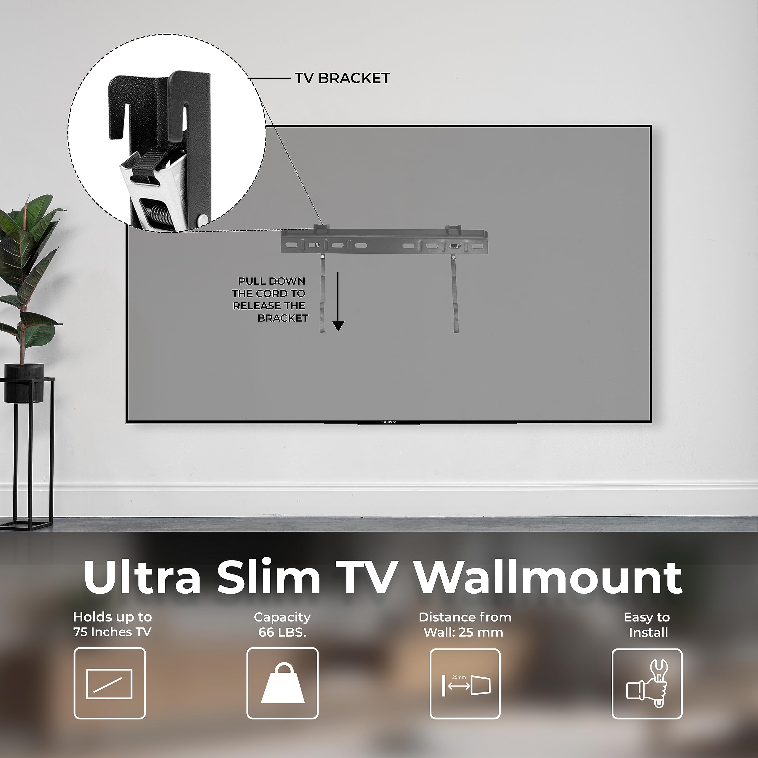 ONN 50-Inch Class 4k HDR10+ Smart TV + Free Wall Mount with Wi-Fi Connectivity and Mobile App | Flat Screen TV | Compatible with Home Kit | Alexa and Google Assistant (Renewed)