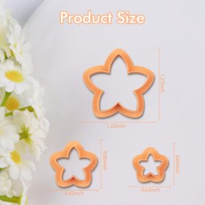 Puocaon Flower Polymer Clay Cutters - 3 Pcs Flower Clay Cutters for Polymer Clay Jewelry, 2 Pcs Plumeria Flower Texture Molds, 20 Flower Pistil Brass Charms, Clay Earring Cutters for Jewelry Making