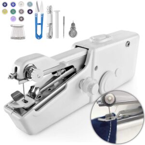 29 pcs handheld sewing machine, quick portable mending machine, electric handy sewing machine, perfect for beginners sewing curtain diy fabric cloth jeans pet clothes