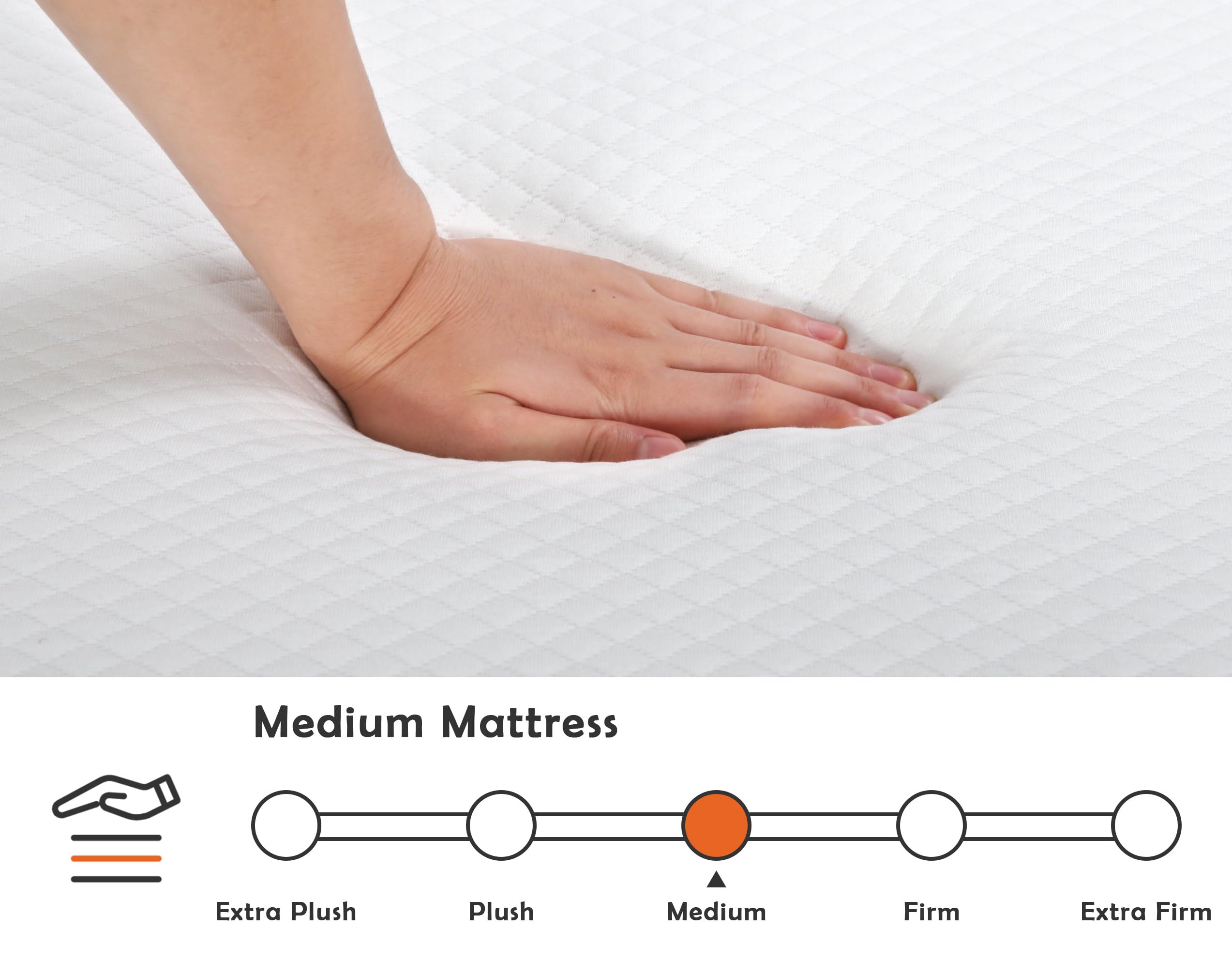 Green Tea Queen Mattress, 6 Inch Gel Memory Foam Queen Mattresses Cooling Mattress Pad, CertiPUR-US Certified Queen Size Mattresses for Kids/Adults, Bed-in-a-Box/Pressure Relieving, Queen